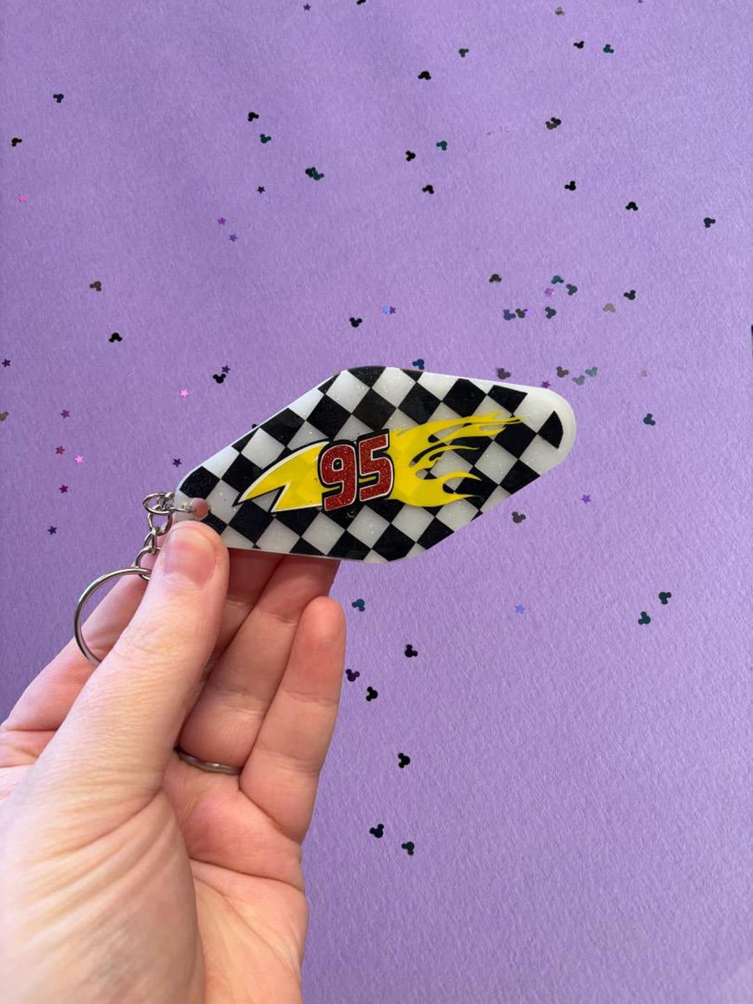 95 Lightning Resin Keyring - Etsy