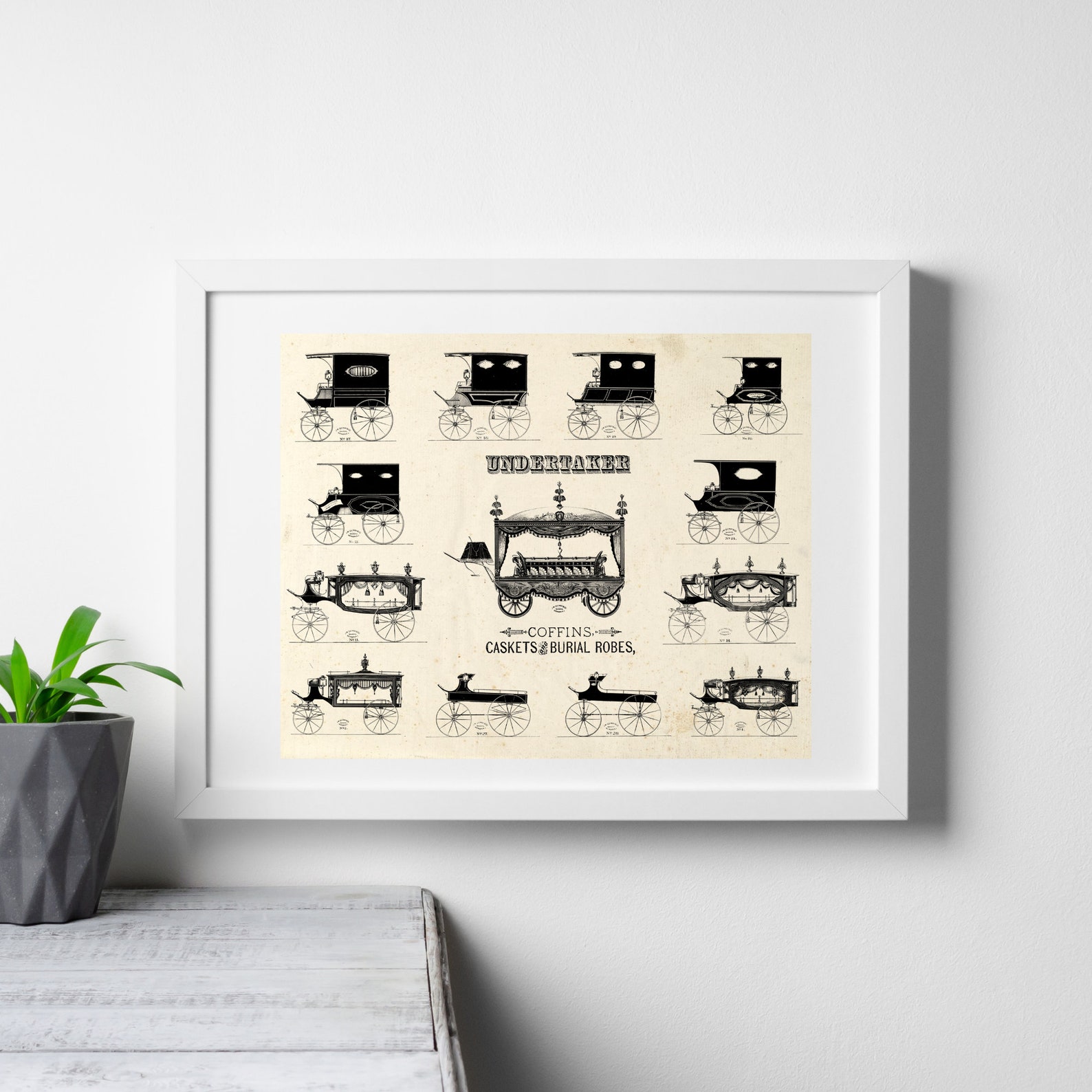 Hearse Victorian Gothic Horse Drawn Funeral Carriages Fancy - Etsy