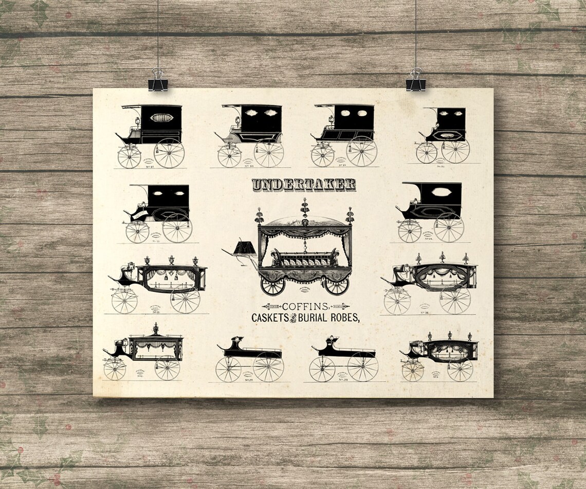 Hearse Victorian Gothic Horse Drawn Funeral Carriages Fancy - Etsy