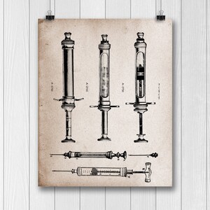 Antique Medical Syringes Advertisement Needle Shots Doctor - Etsy
