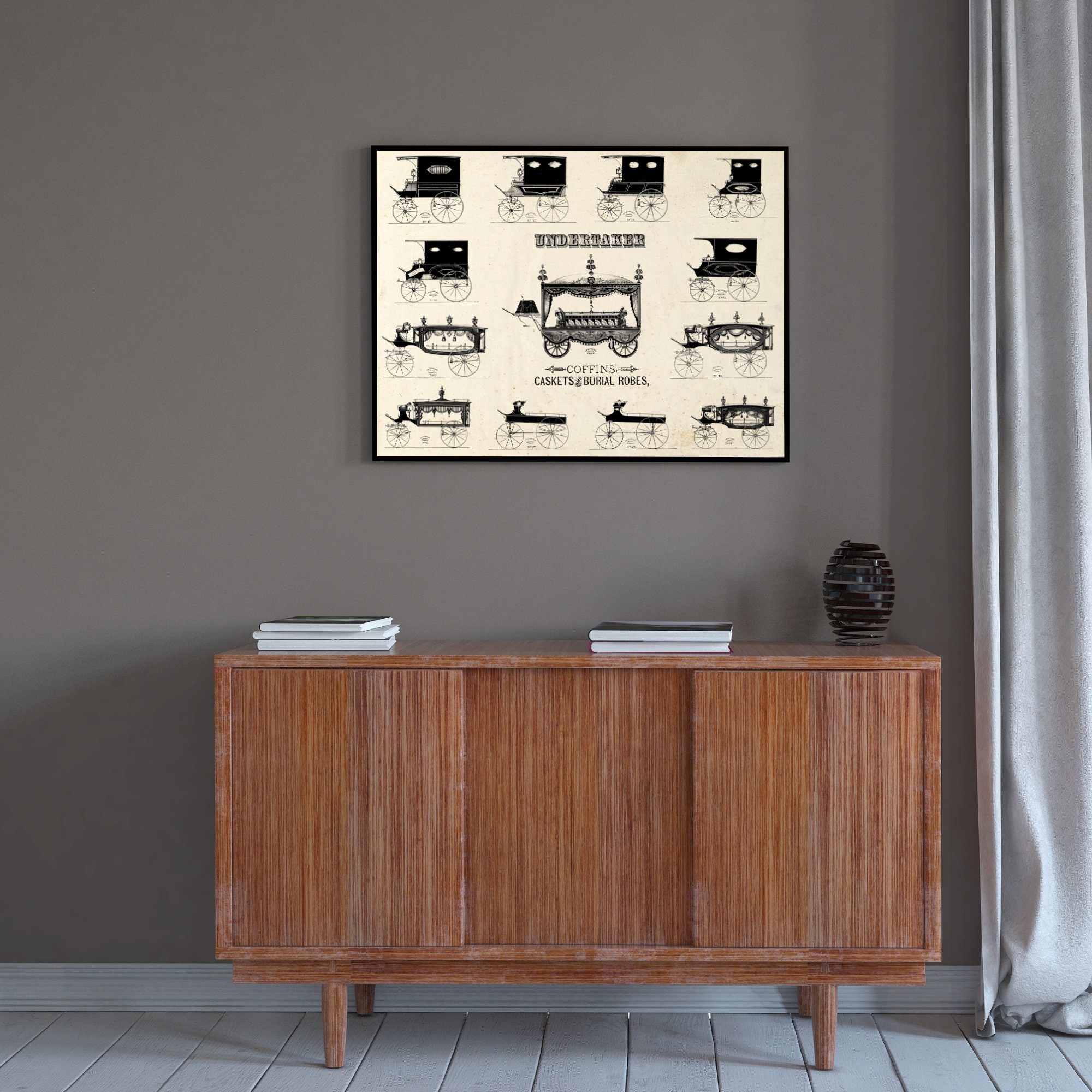 Hearse Victorian Gothic Horse Drawn Funeral Carriages Fancy - Etsy