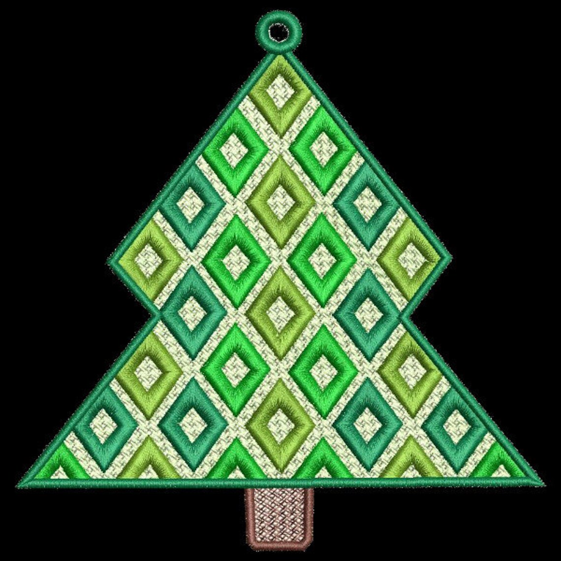 FSL CHRISTMAS TREES (4 Inch)- 10 Machine Embroidery Designs Instant ...