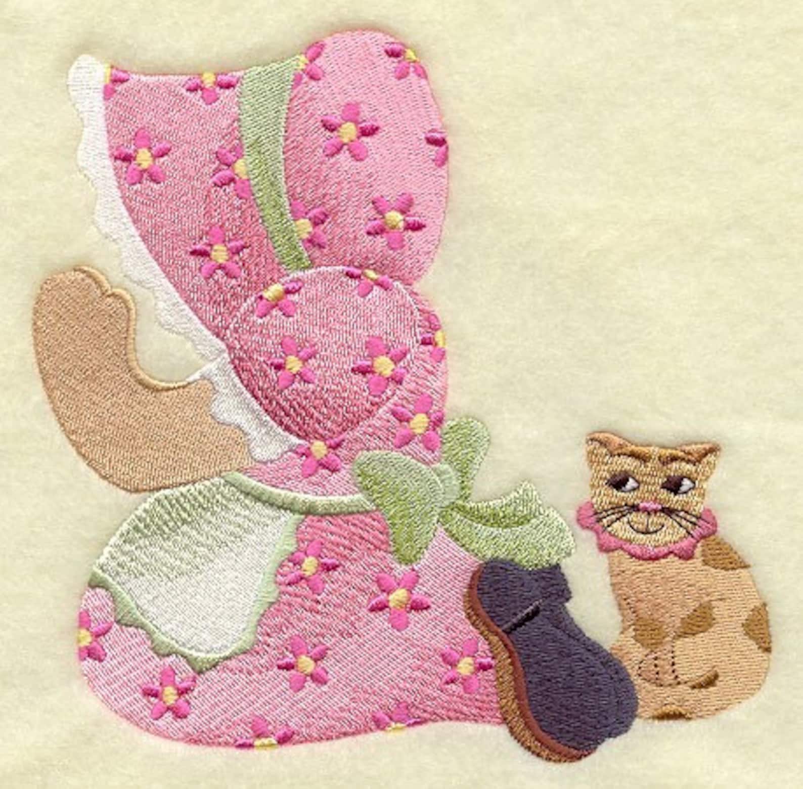 PRAYING SUNBONNET SUE Machine Embroidery Quilt Block azeb - Etsy