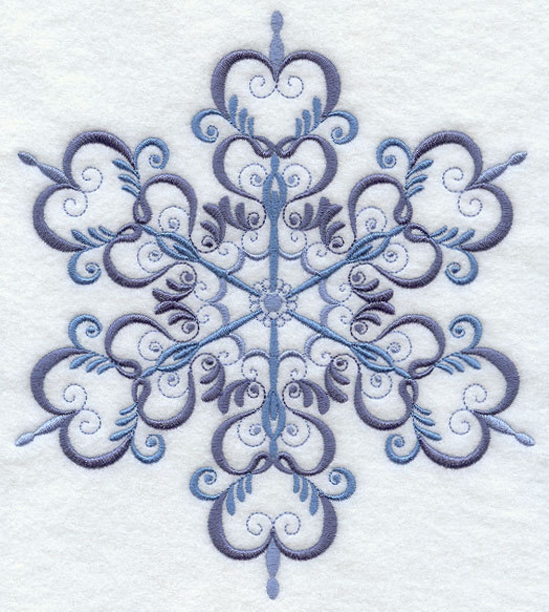 SPARKLING SNOWFLAKE 3 Machine Embroidered Quilt Blocks azeb - Etsy