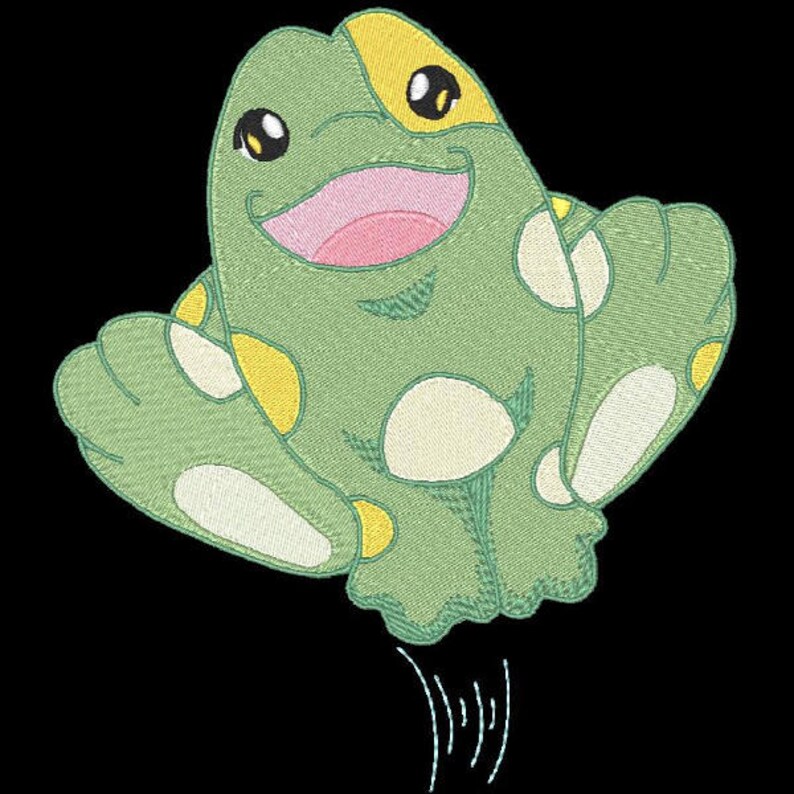 FANCIFUL FROGS 6inch 10 Machine Embroidery Designs Instant | Etsy