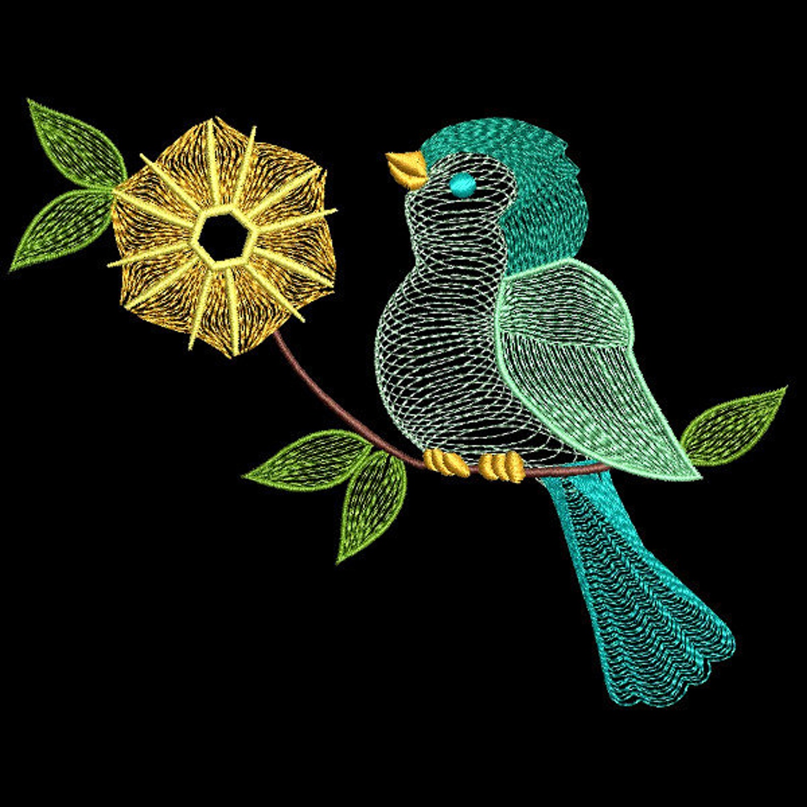LITTLE BIRDIES (4inch) - 10 Machine Embroidery Designs Instant Download ...