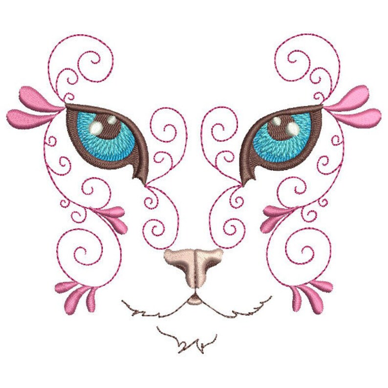 KATZ Eyes(6inch) - 10 Machine Embroidery Designs Instant Download 6x6 ...