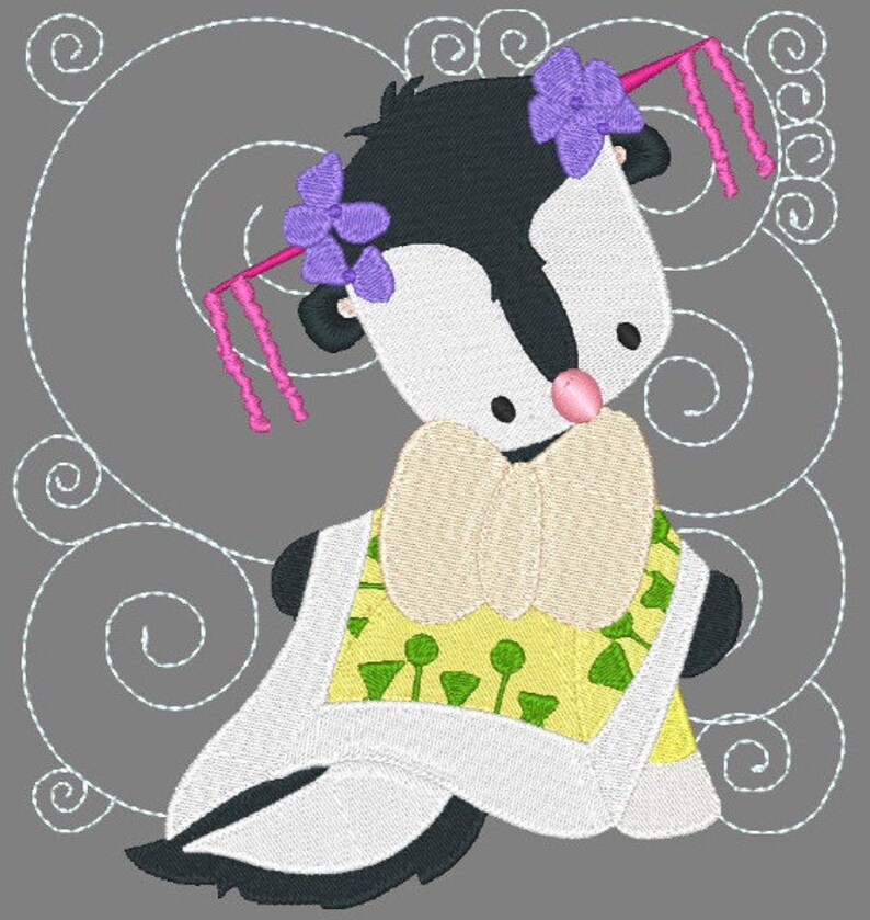GEISHA ANIMALS (6inch) - 12 Machine Embroidery Designs Instant Download ...
