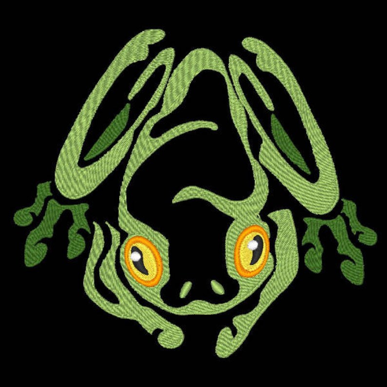 TOAD-ALLY COOL Frogs 5inch 10 Machine Embroidery Designs | Etsy