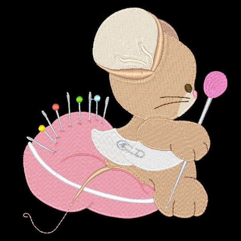 SEW SWEET MICE Design Pack1 6inch 10 Machine Embroidery | Etsy