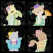 GEISHA ANIMALS (4inch) - 12 Machine Embroidery Designs Instant Download ...