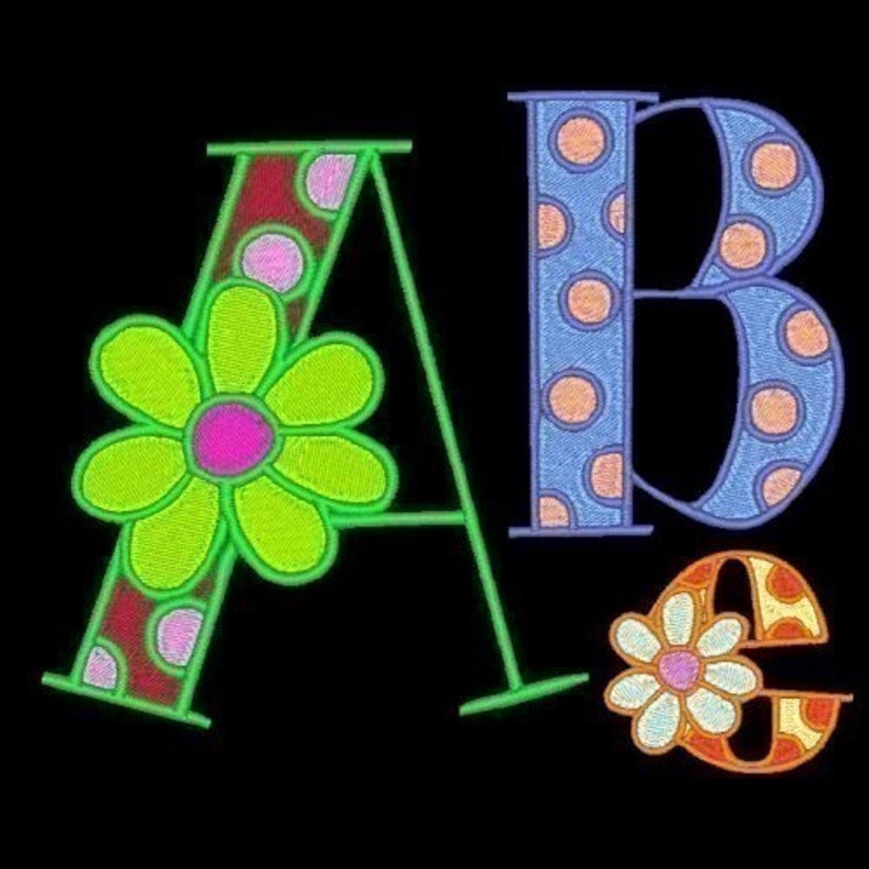 GROOVY - 106 Machine Embroidery Font Designs Instant Download 4x4 5x7 ...