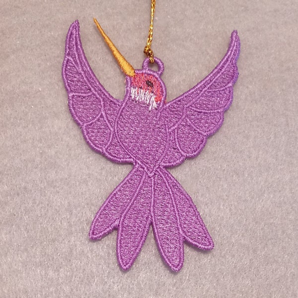 FSL PRETTY HUMMER Ornaments 3.50inch free Standing Lace | Etsy