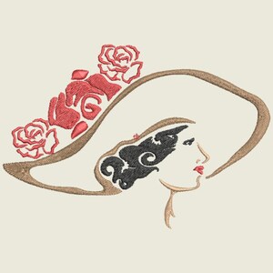 VINTAGE LADIES (4inch) - 10 Machine Embroidery Designs Instant Download ...