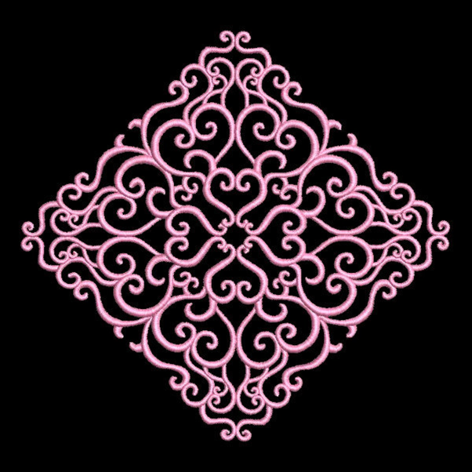 SCROLLWORK QUILT SQUARES 4inch 10 Machine Embroidery - Etsy