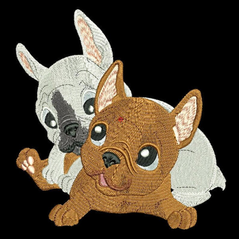 BABY FRENCHIE (6inch) - 10 Machine Embroidery Designs Instant Download ...