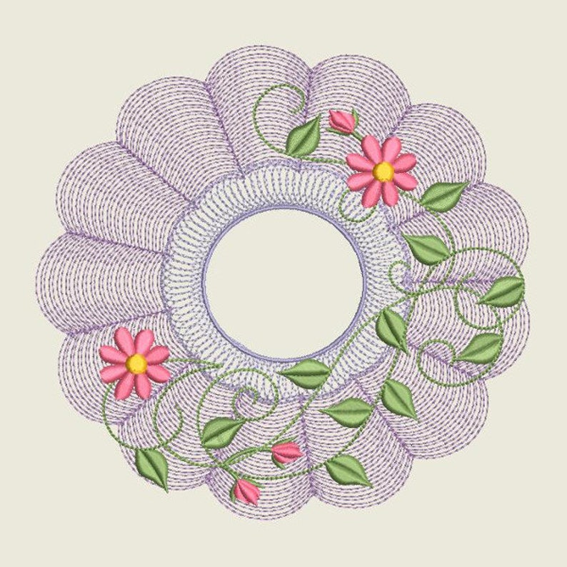 RIPPLE DAISY DESIGNS (5inch) - 10 Machine Embroidery Designs Instant ...