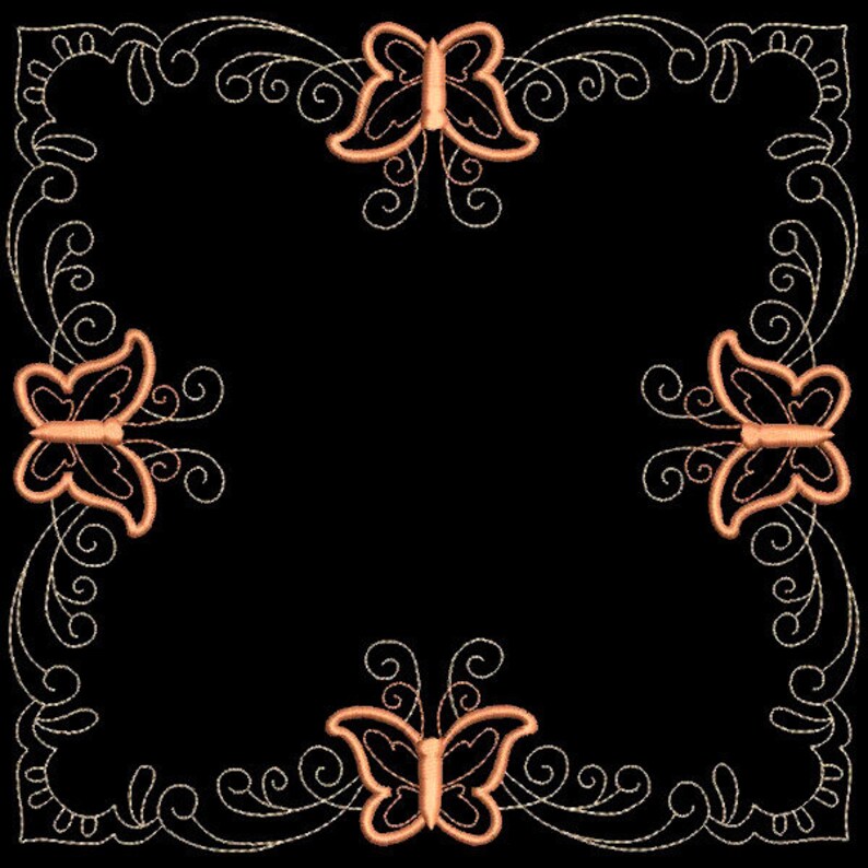 FLUTTERBY QUILTING BLOCKS 5inch 12 Machine Embroidery | Etsy