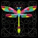 PATCHWORK DRAGONFLIES (4inch) - 24 Machine Embroidery Designs Instant ...