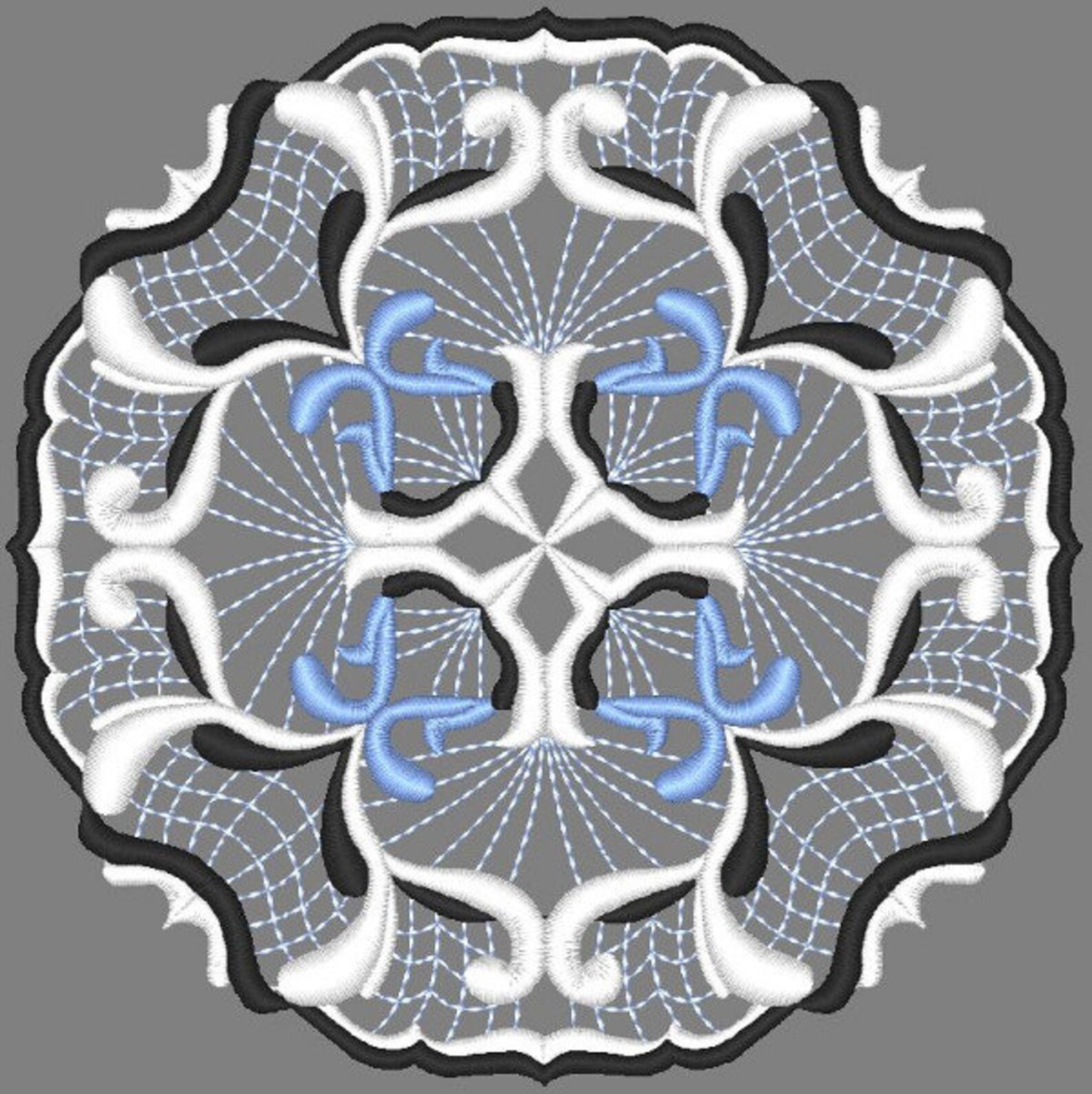 FANCY CIRCLES 5inch 10 Machine Embroidery Designs Instant - Etsy