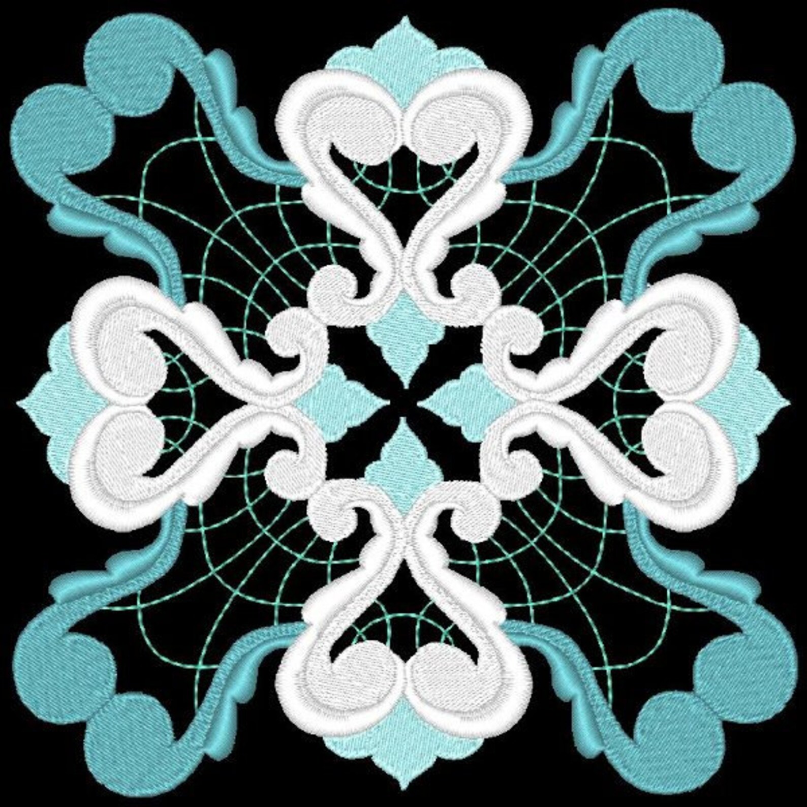 BAROQUE SQUARES 36 Machine Embroidery Designs Instant - Etsy