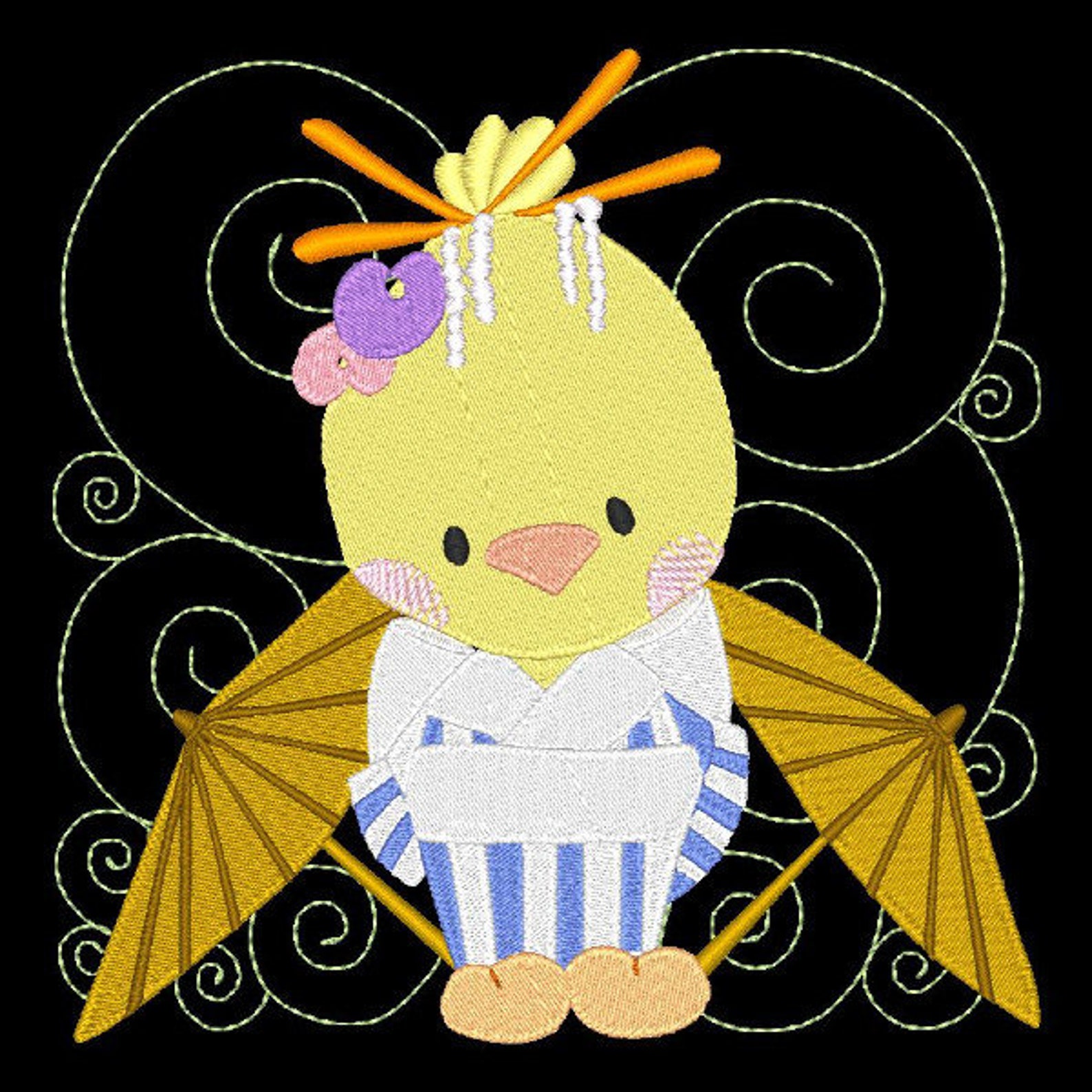 GEISHA ANIMALS (6inch) - 12 Machine Embroidery Designs Instant Download ...