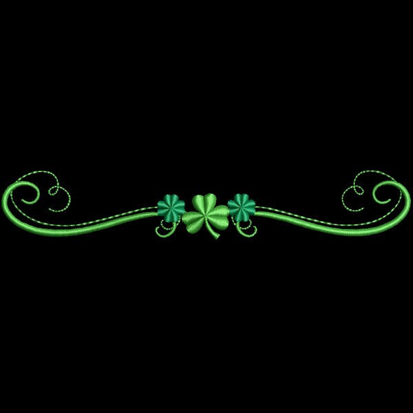 LUCKY BORDERS (4inch) - 10 Machine Embroidery Designs Instant Download ...