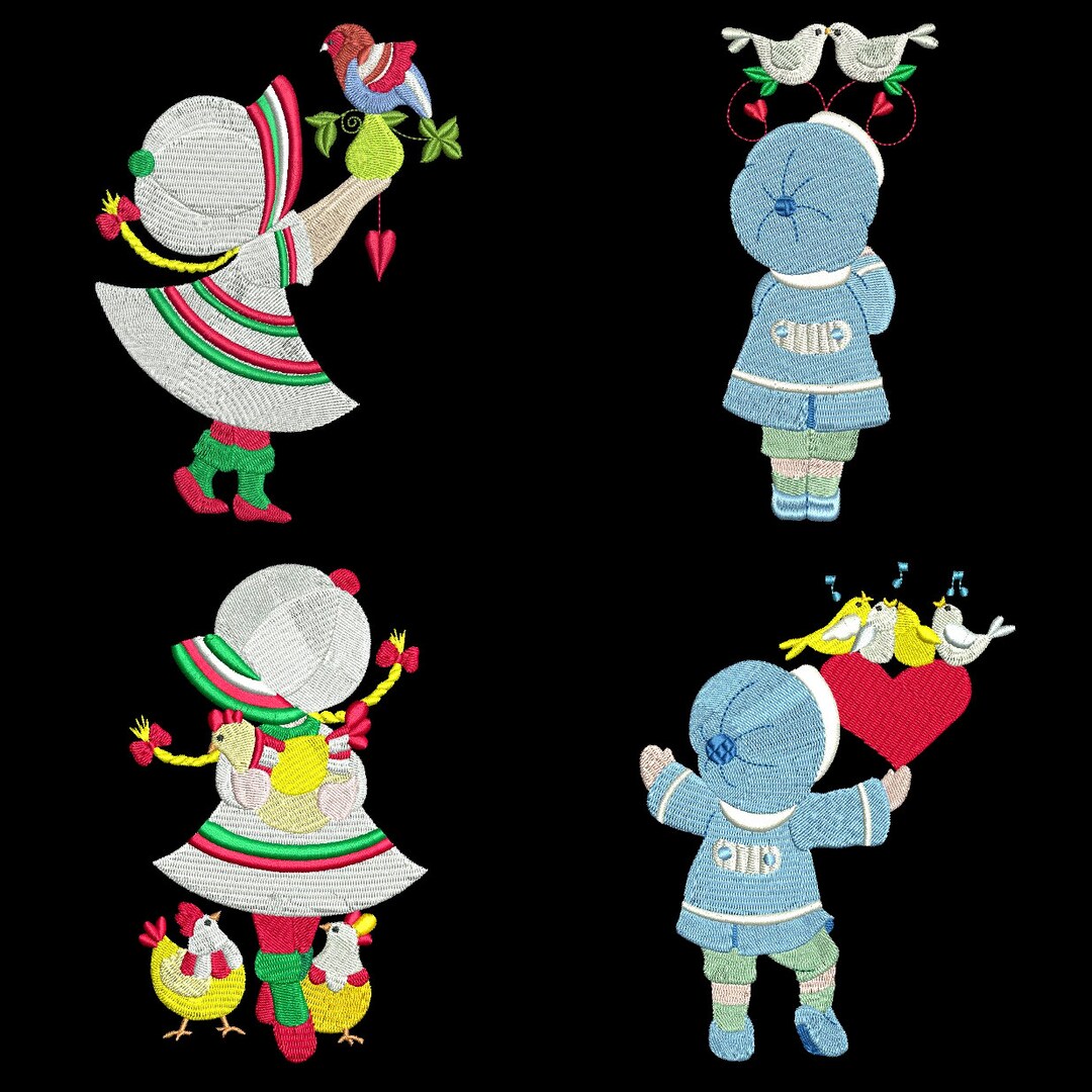 12 DAYS OF CHRISTMAS (4 Inch) - 12 Machine Embroidery Design Instant ...