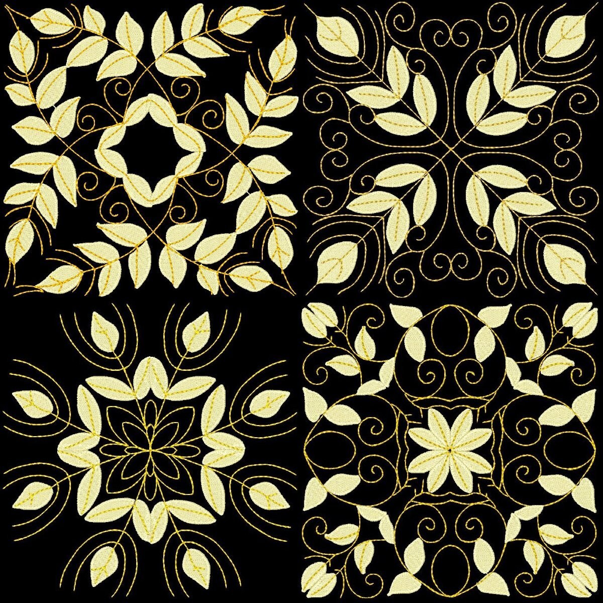 WHEATFIELD BLOCKS 4inch 12 Machine Embroidery Designs | Etsy