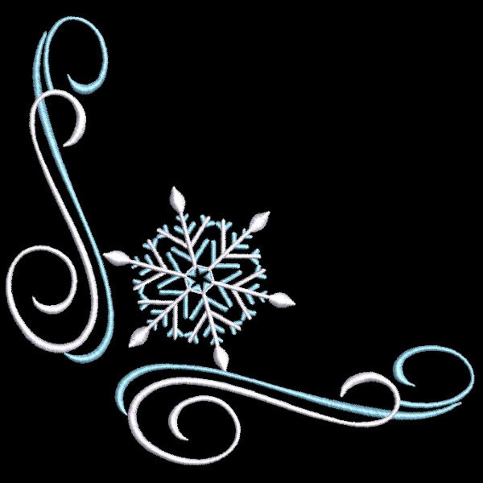 SNOWFLAKE CORNERS (4inch) - 10 Machine Embroidery Designs Instant ...