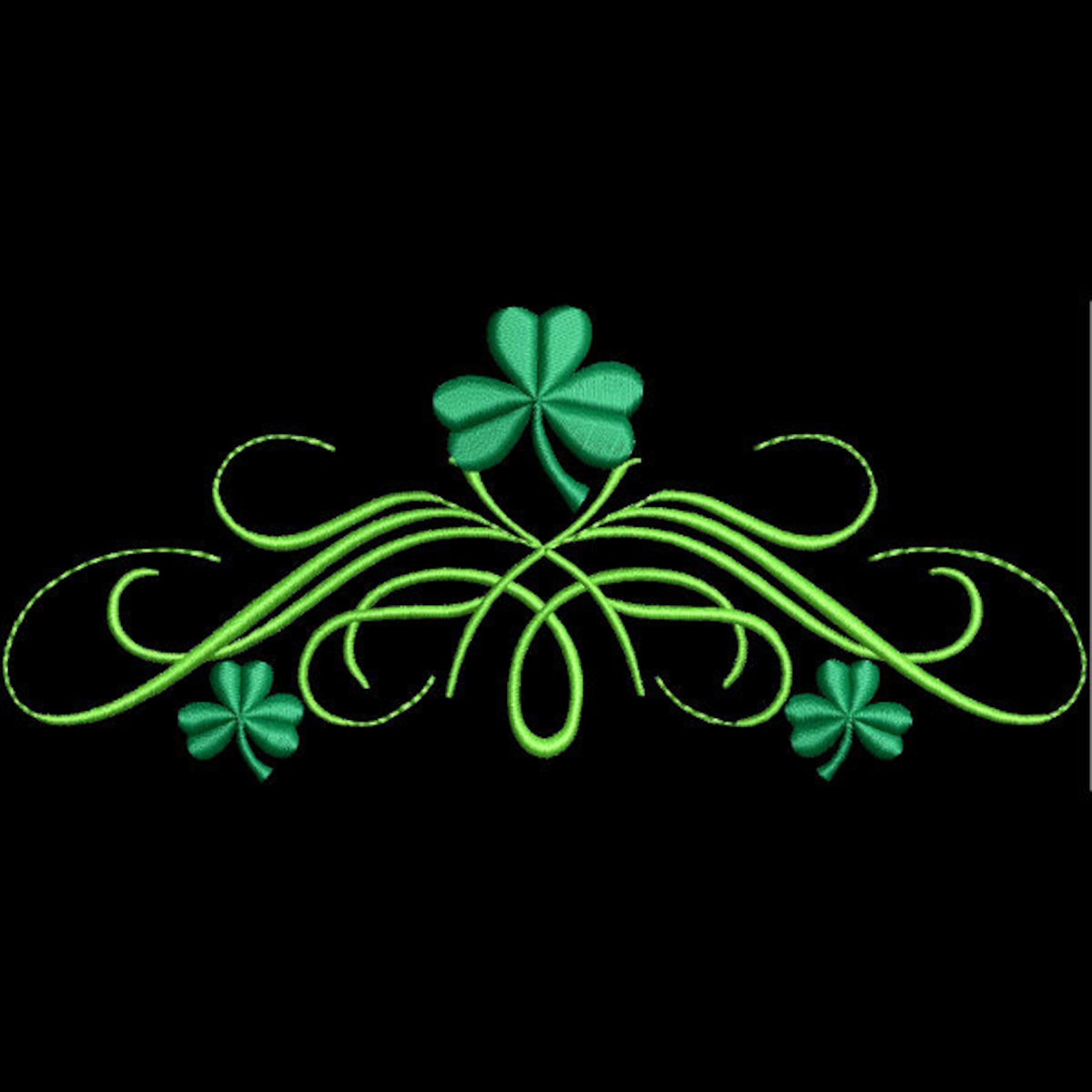 LUCKY BORDERS 4inch 10 Machine Embroidery Designs Instant - Etsy