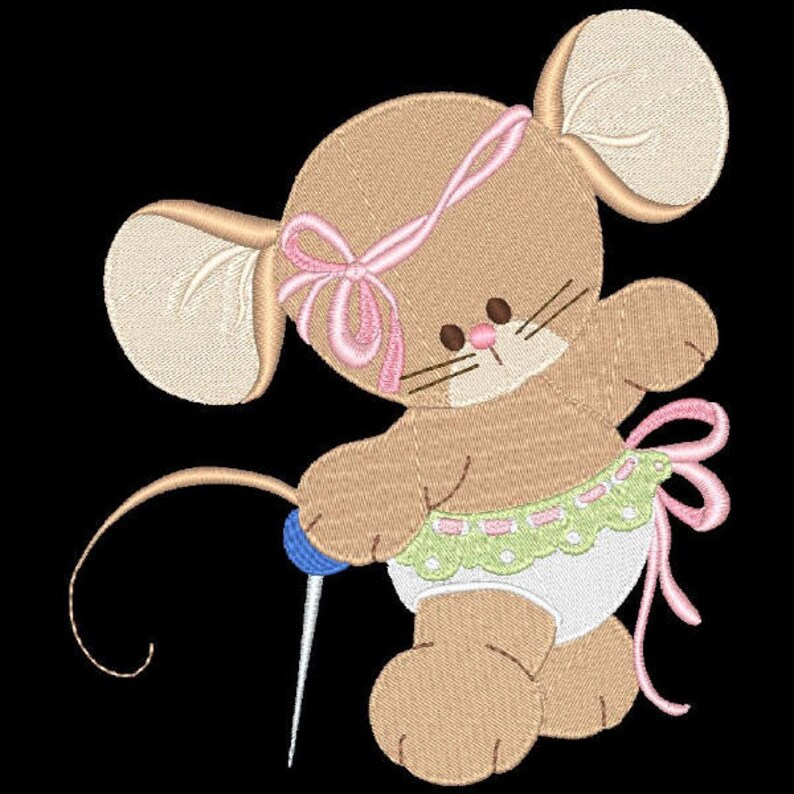 SEW SWEET MICE Design Pack1 5inch 10 Machine Embroidery - Etsy
