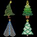 FSL CHRISTMAS TREES (4 Inch)- 10 Machine Embroidery Designs Instant ...