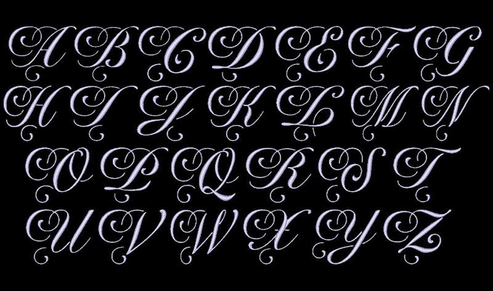 WEDDING MONOGRAM EIGHT 78 Machine Embroidery Font Designs | Etsy