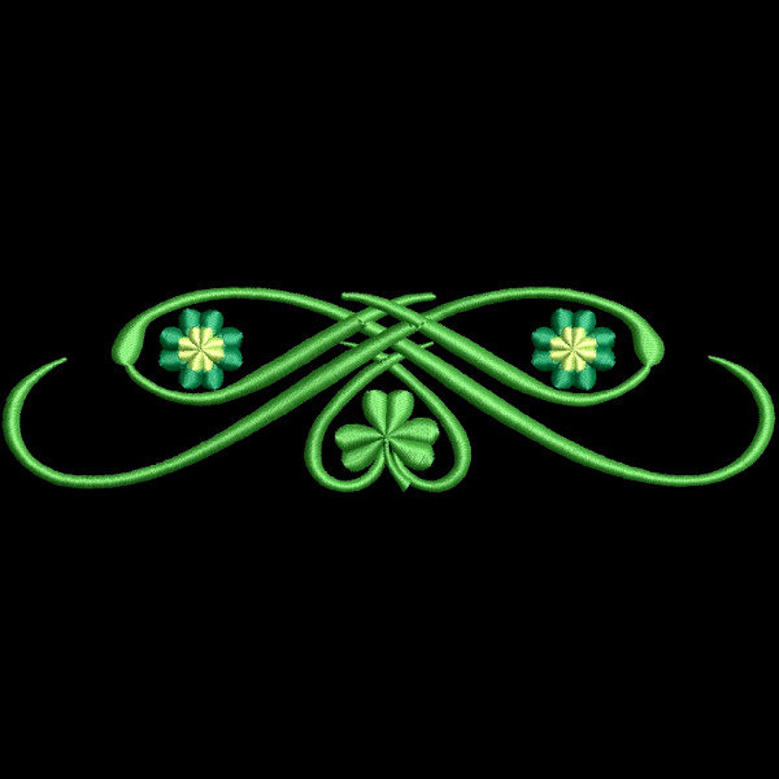 LUCKY BORDERS 5inch 10 Machine Embroidery Designs Instant - Etsy