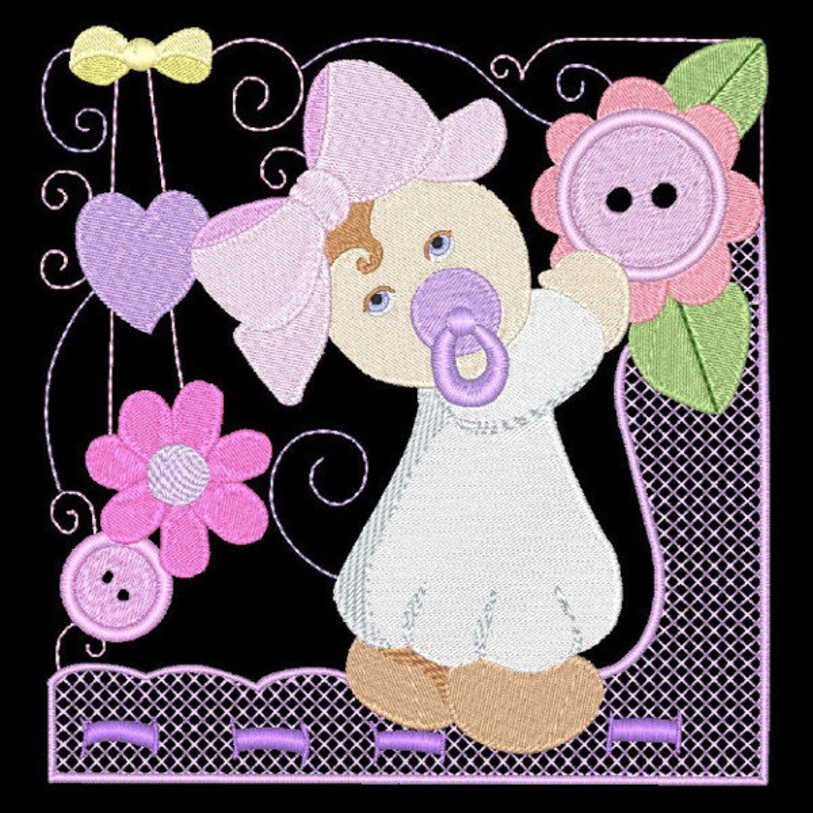 MY BABY GIRL 6inch 12 Machine Embroidery Designs Instant - Etsy