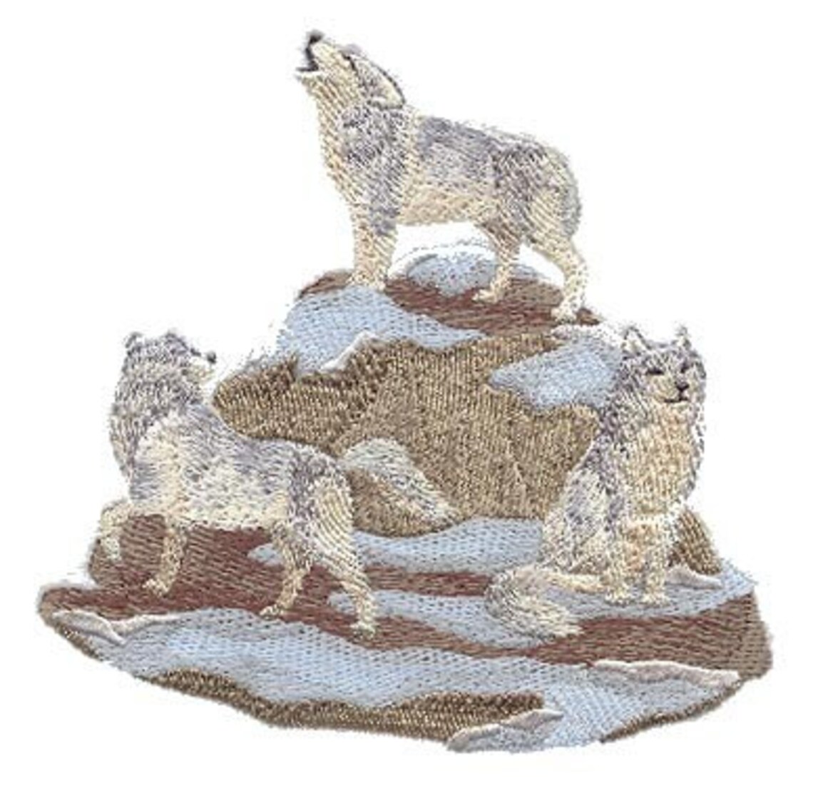 WINTER WOLVES - Machine Embroidery Quilt Blocks (azeb) - Etsy