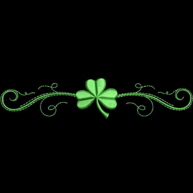 LUCKY BORDERS (4inch) - 10 Machine Embroidery Designs Instant Download ...