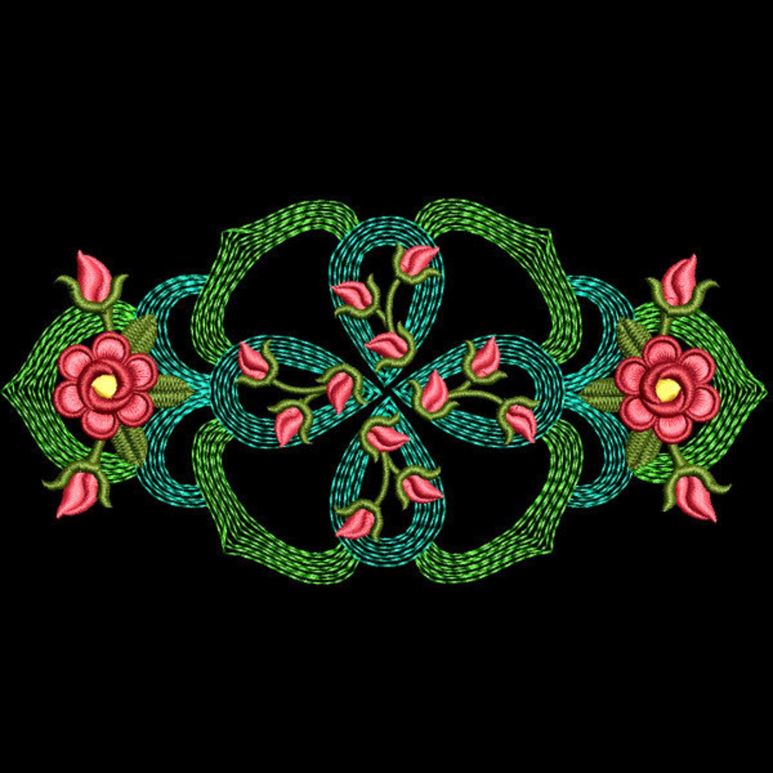 RIPPLED ROSE BLOCKS 6inch 12 Machine Embroidery Designs - Etsy