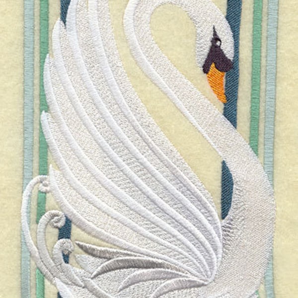Swan Embroidery - Etsy