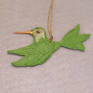 FSL PRETTY HUMMER Ornaments 3.50inch free Standing Lace 10 Machine ...