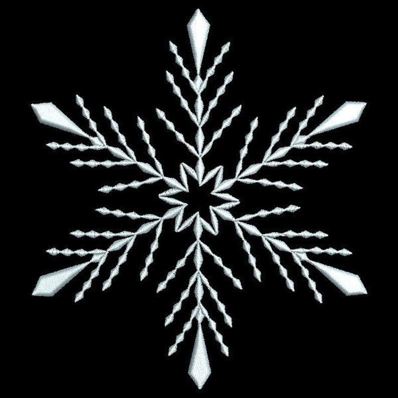 DIAMOND SNOWFLAKES 5inch 12 Machine Embroidery Designs | Etsy