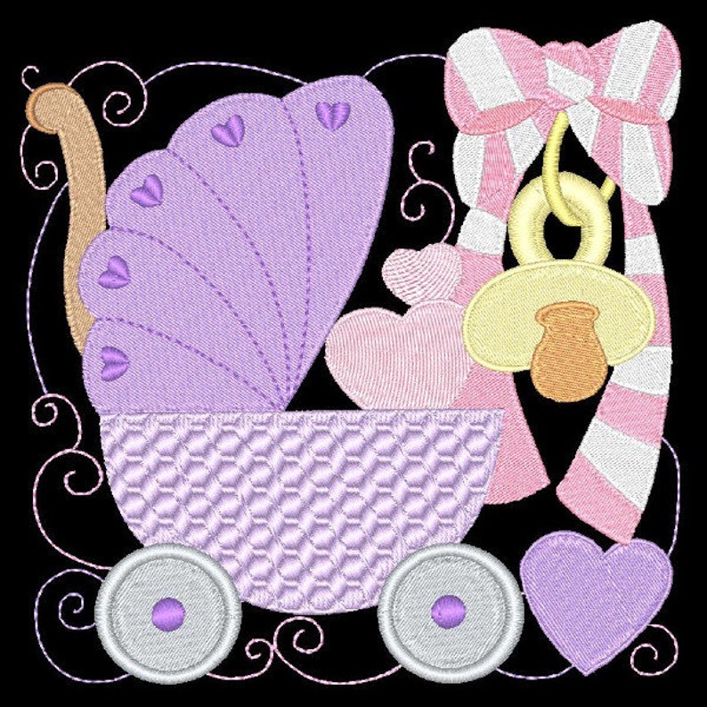 MY BABY GIRL 6inch 12 Machine Embroidery Designs Instant - Etsy