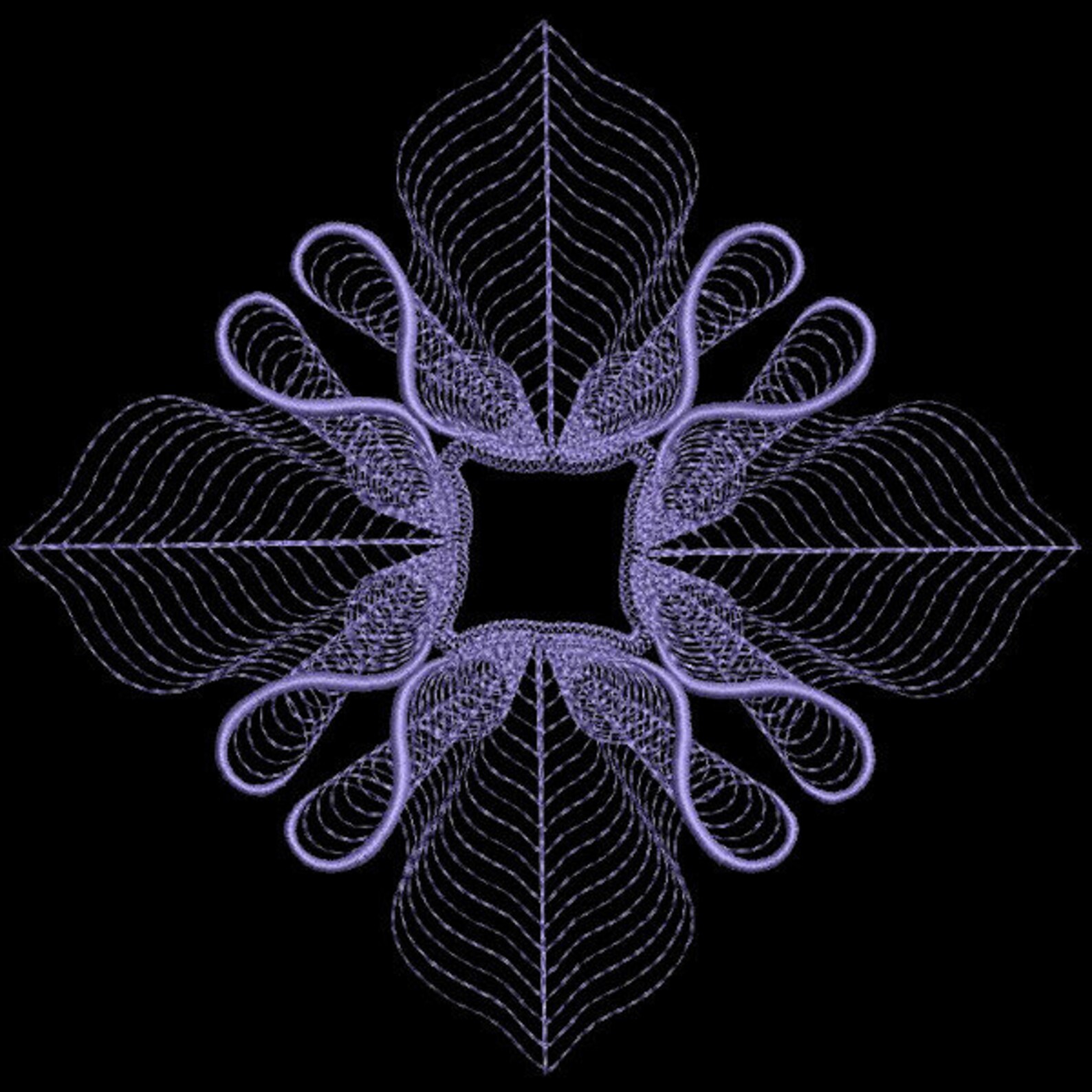 ELEGANT RIPPLE DESIGNS 5inch 10 Machine Embroidery Designs | Etsy