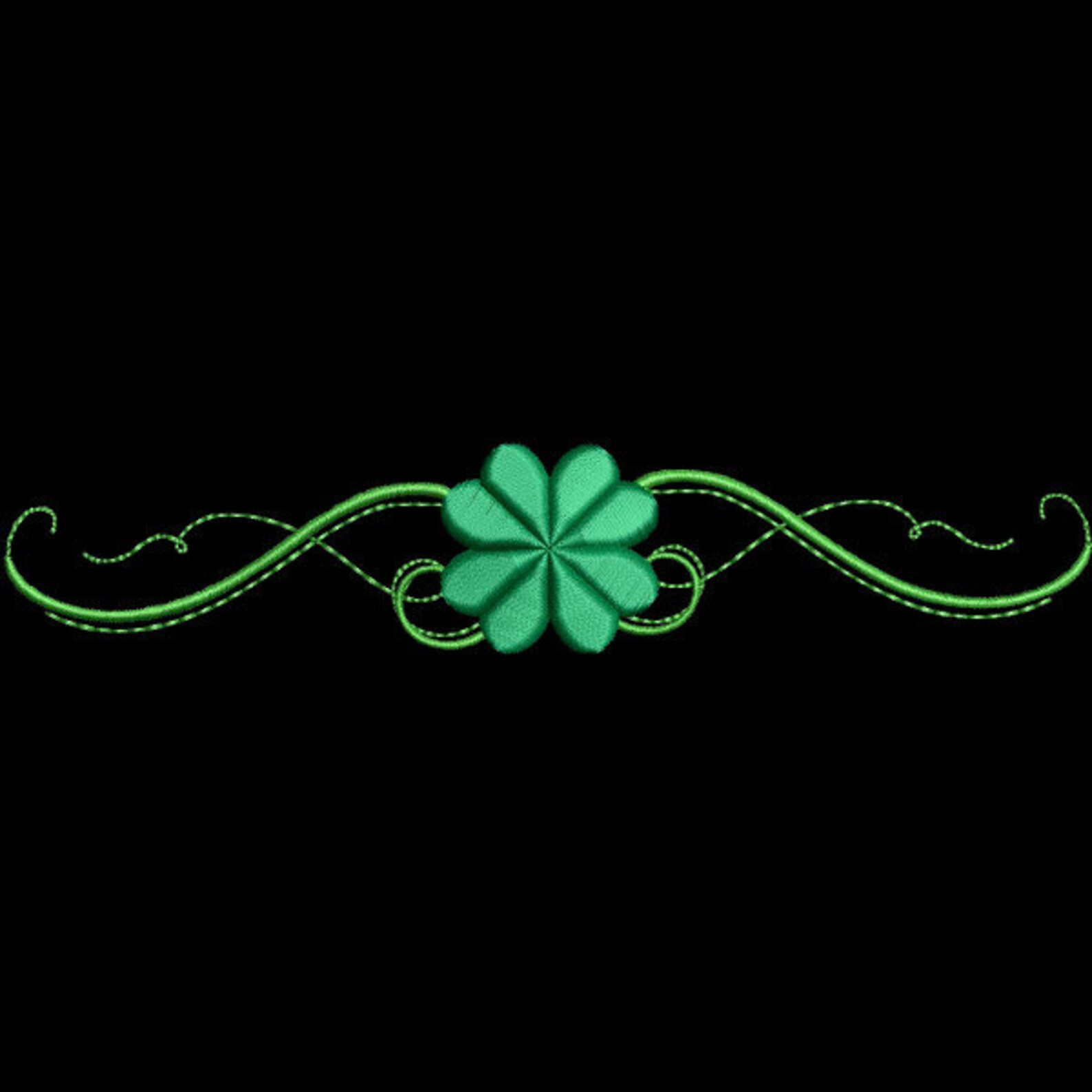 LUCKY BORDERS 5inch 10 Machine Embroidery Designs Instant | Etsy