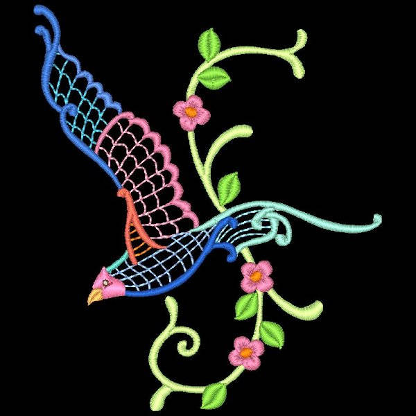 LACE BIRDS 5inch 10 Machine Embroidery Designs Instant - Etsy