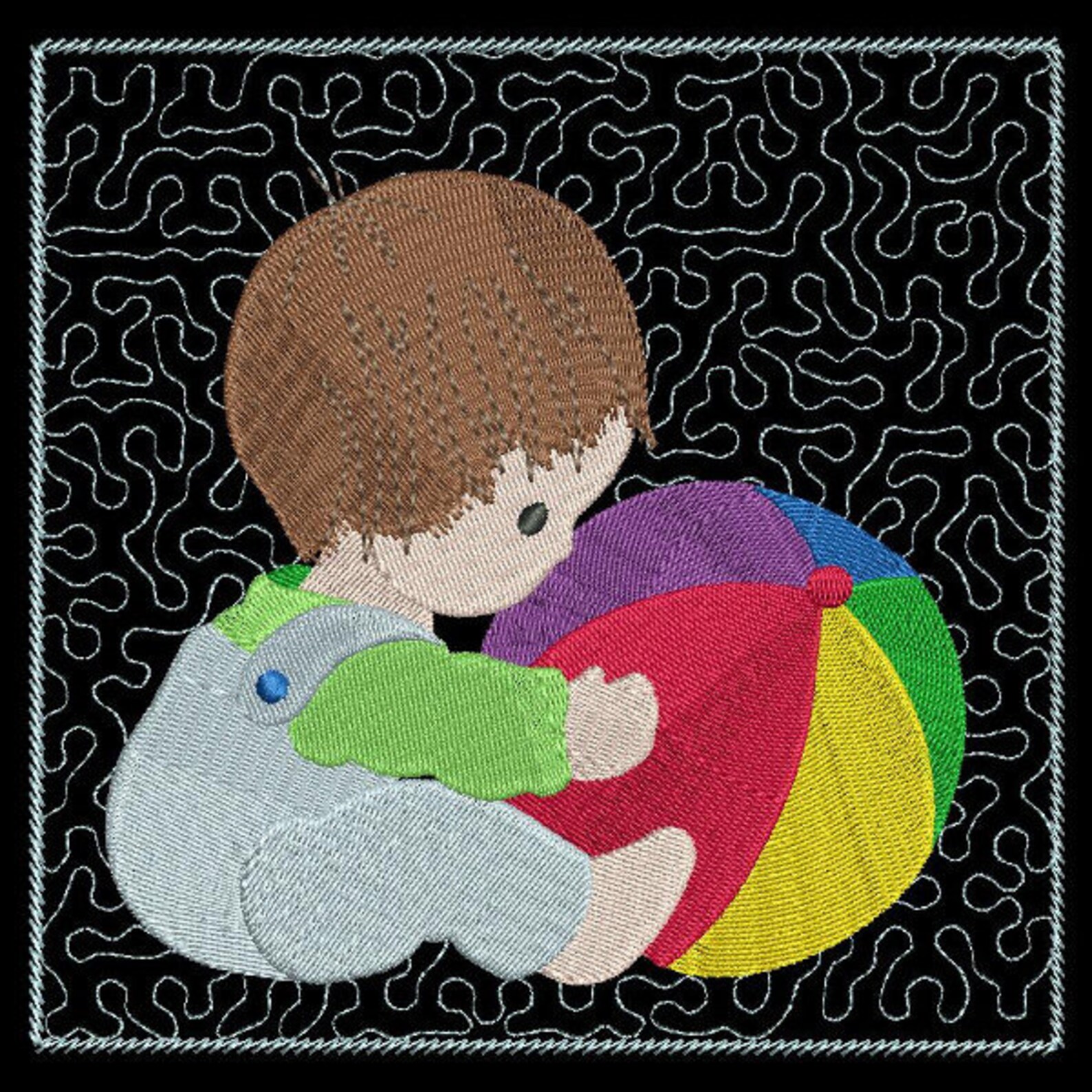 ITS A BOY Quilt Blocks (6inch) - 12 Machine Embroidery Designs Instant ...