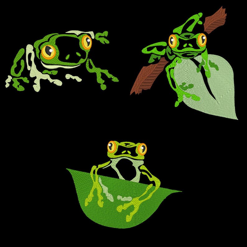 TOAD-ALLY COOL Frogs 4inch 10 Machine Embroidery Designs - Etsy