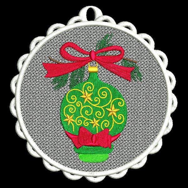 FSL CHRISTMAS ORNAMENTS 1 1 Free Standing Lace Machine Embroidery ...