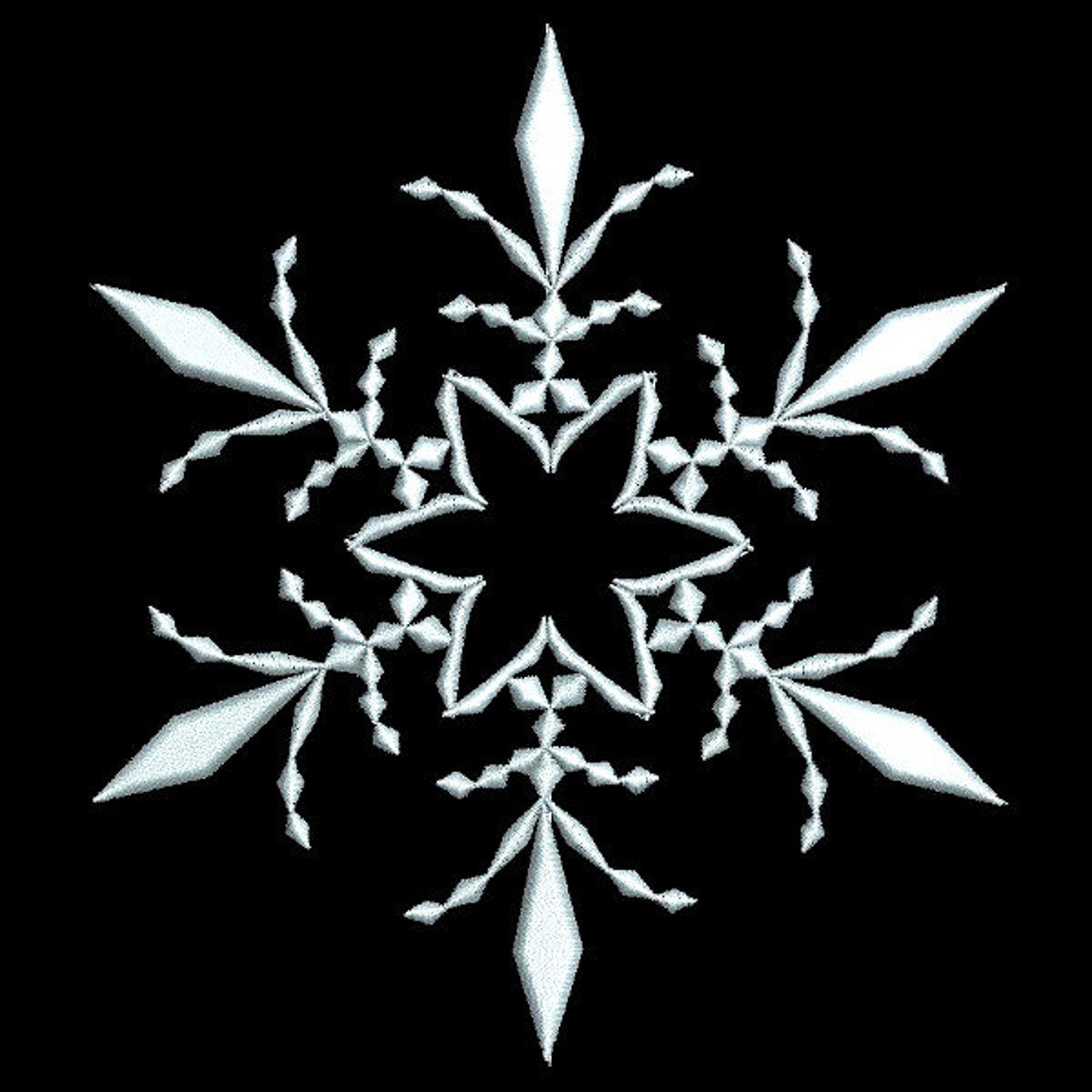DIAMOND SNOWFLAKES 5inch 12 Machine Embroidery Designs - Etsy